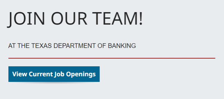 Home | Texas Department of Banking